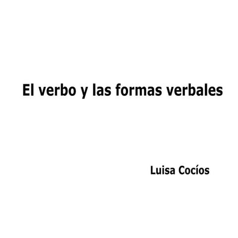 Division de los verbos segun su conjugacion | PPT