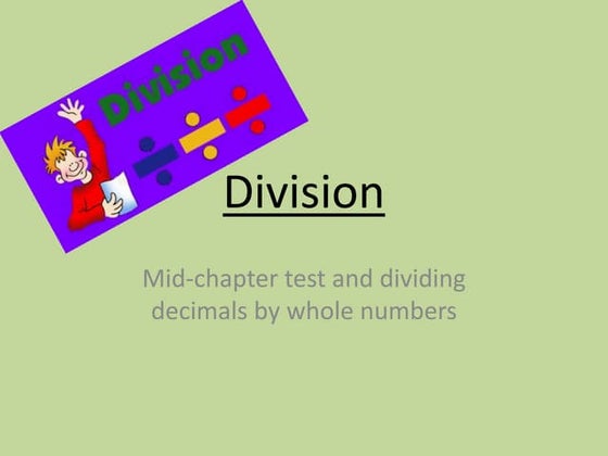 Dividing Numbers for Grades Three (4th Quarter) | PPTX