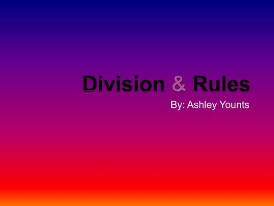 Divisibility rules-chart | PDF