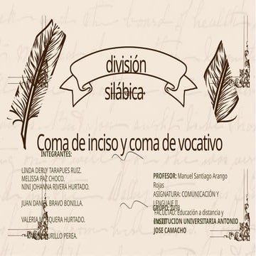 División silábica comunicacion y lengu | PPTX