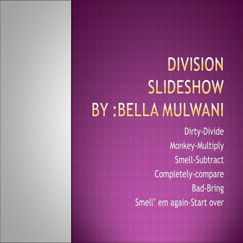 Division slideshow | PPT