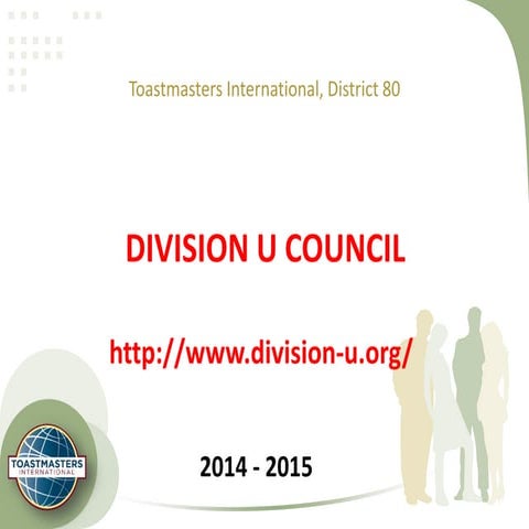 Division U Council Members Profile for the Term 2014-15 | PDF