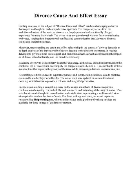 Cause And Effect Essay Divorce.pdf