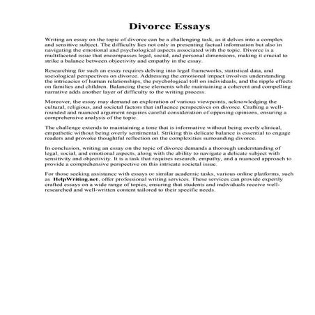 Divorce Essays.pdf
