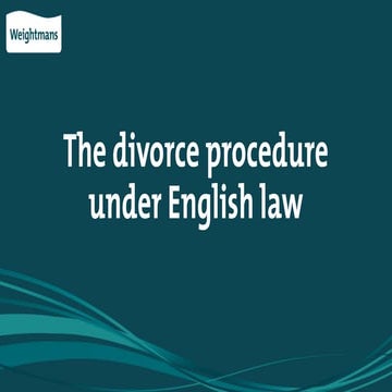 The divorce procedure under English law | PDF | Marriage and Civil ...