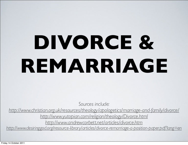Divorce And Remarriage