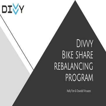 Divvy Bike Share Rebalancing Program | PPT