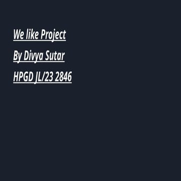 Divya HR PPT project ..pptx , it is related to human resources management | PPT