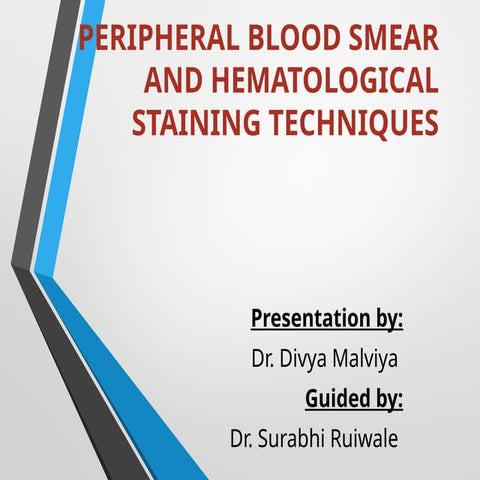 Peripheral blood Smear Preparation | PPT