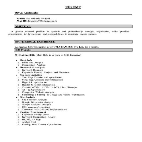 Divya resume | DOCX