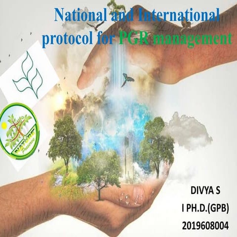 National and international protocol for plant genetic resource ...