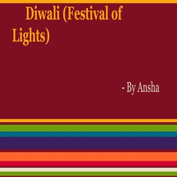Diwali(Festival of lights) | PPTX