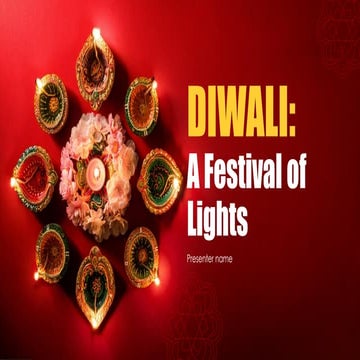 Diwali A Festival of Lights Presentation Template | PPTX