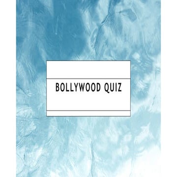 Diwali Bollywood Quiz Night for fun time | PPTX