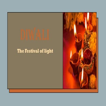 Festival of Lights Diwali Presentation Template | PPTX