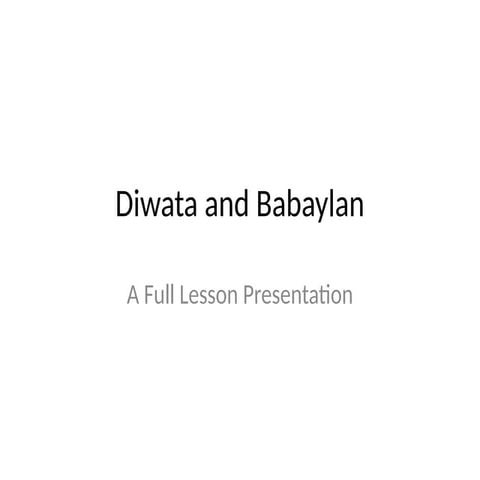 From Priestess to Monsters: The Babaylan Before and During the ...