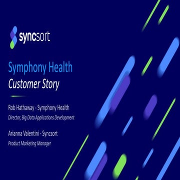 Driving Faster Analytics at Symphony Health | PDF