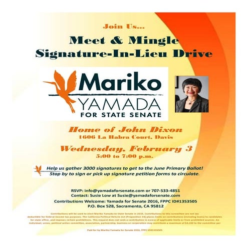 Flyer - State Senate Campaign | PDF