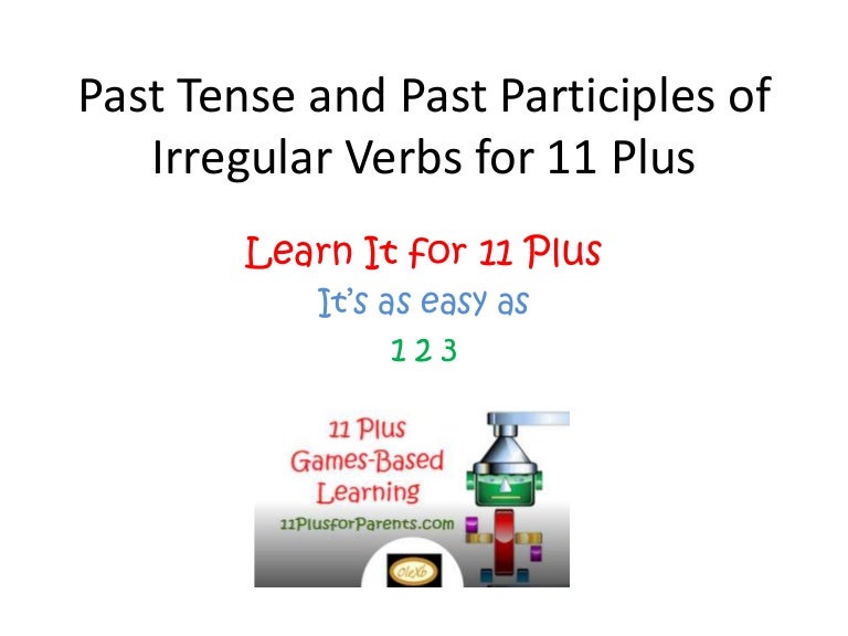 How to Learn Past Tense and Past Participles of Irregular Verbs - Lea…