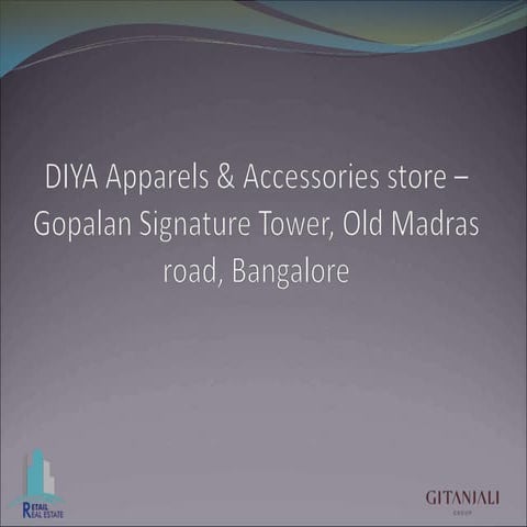 Diya Apparels by Gitanjali store at Gopalan Signature Towerl, Bangalore ...