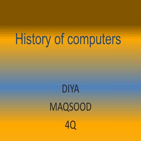 history computers | PPT