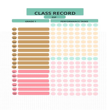 Do it yourself CLASS RECORD for teachers. pptx | PPTX