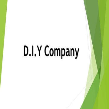 DIY Company 소개 | PPT