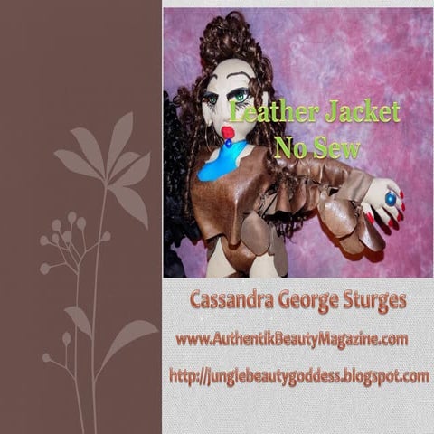 Diy doll clothes how to make no sew doll leather jacket | PDF | Women ...