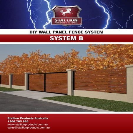 System B - Installation Guide for DIY Panel Fences System | PDF
