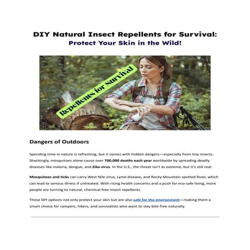 DIY Natural Insect Repellents for Survival_ Protect Your Skin in the ...