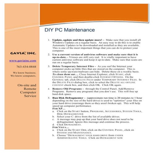 DIY PC Maintenance | PDF