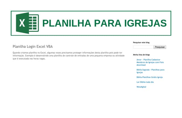 Planilha Login Excel VBA Grátis | PPT🍒 Vivencie a verdadeira essência ... Planilha Login Excel VBA Grátis | PPT🍒 Vivencie a verdadeira essência ...