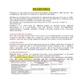 Dizziness1 | PDF