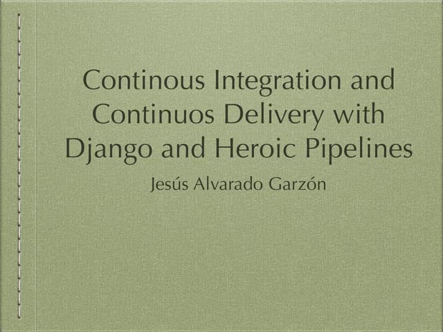 Django Heroku pipelines | PPT Django Heroku pipelines | PPT
