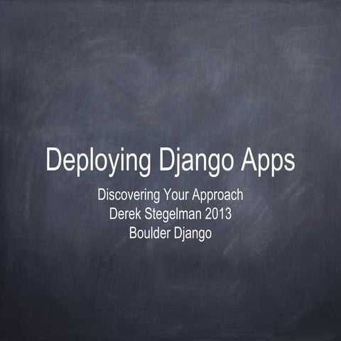 Django Hosting Ppt