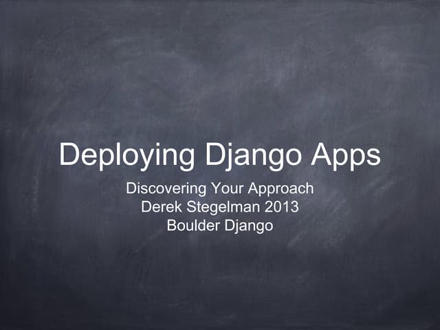 Django Hosting Ppt