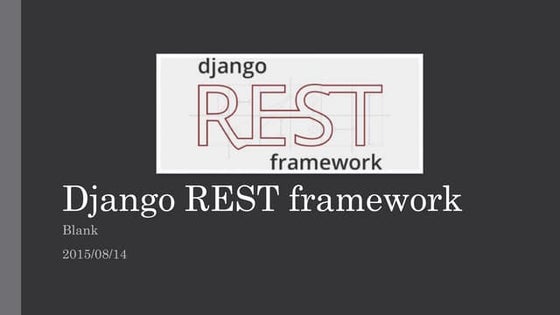 Django Framework Ppt