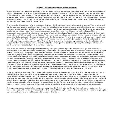 Django unchained opening scene analysis1 | DOCX