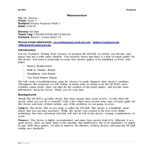 DJ Dell Proposal_Sample | DOCX | Digital Audio | Computer Software and ...