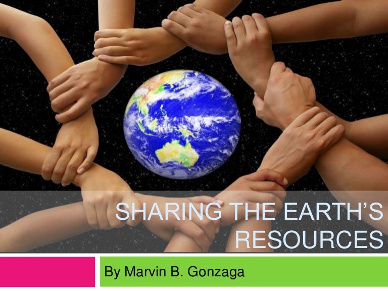 Theme 5 sharing the earth's resources