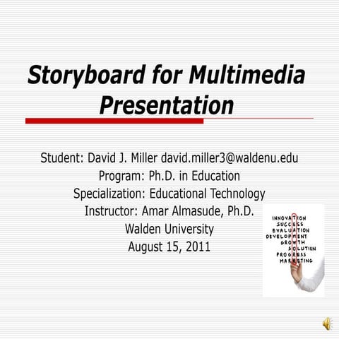 Djm storyboard innovation for multimedia presentation | PPT