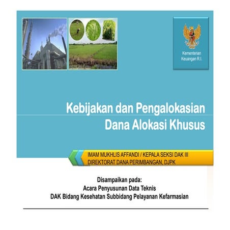 Djpk presentasi sosialisasi_dak_kesehatan | PDF