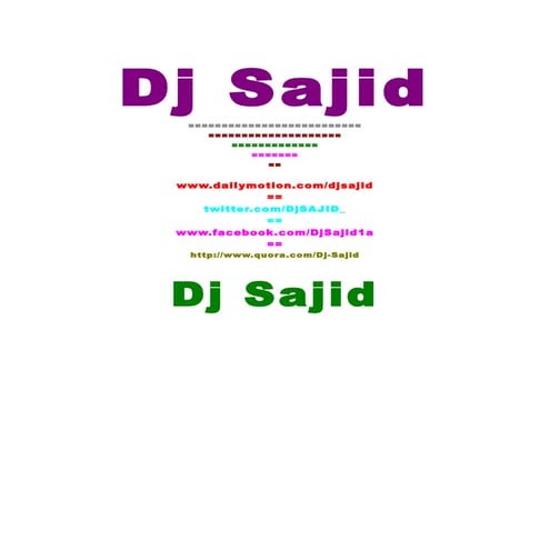 Dj sajid | PDF