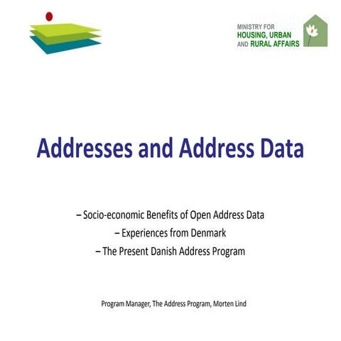 Addresses and Address Data - Experiences from Denmark | PPT