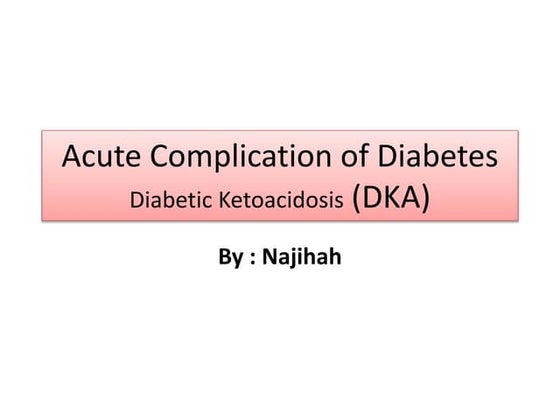 Diabetes mellitus | PPT