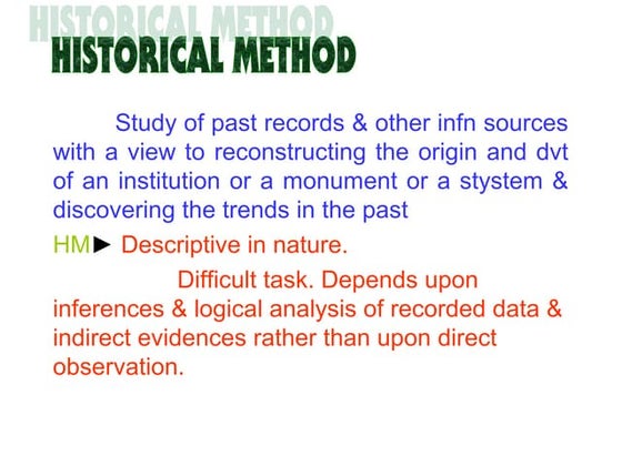 Historical Research | PPT | Science