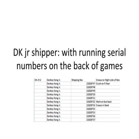 Dk jr shipper | PDF