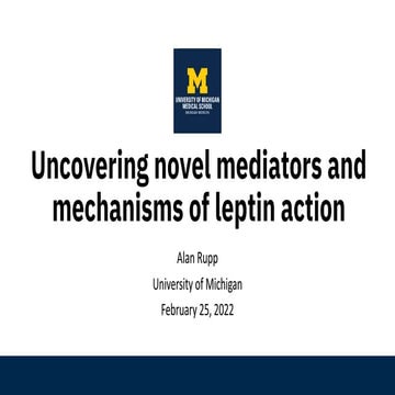 dkNET Webinar "Uncovering Novel Mediators and Mechanisms of Leptin ...