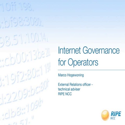 Virtual school of Internet Governance | PDF