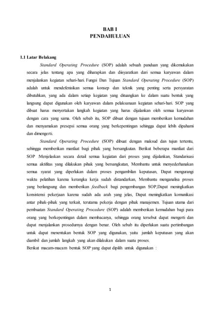 Sop laboratorium masa pandemi covid | PDF